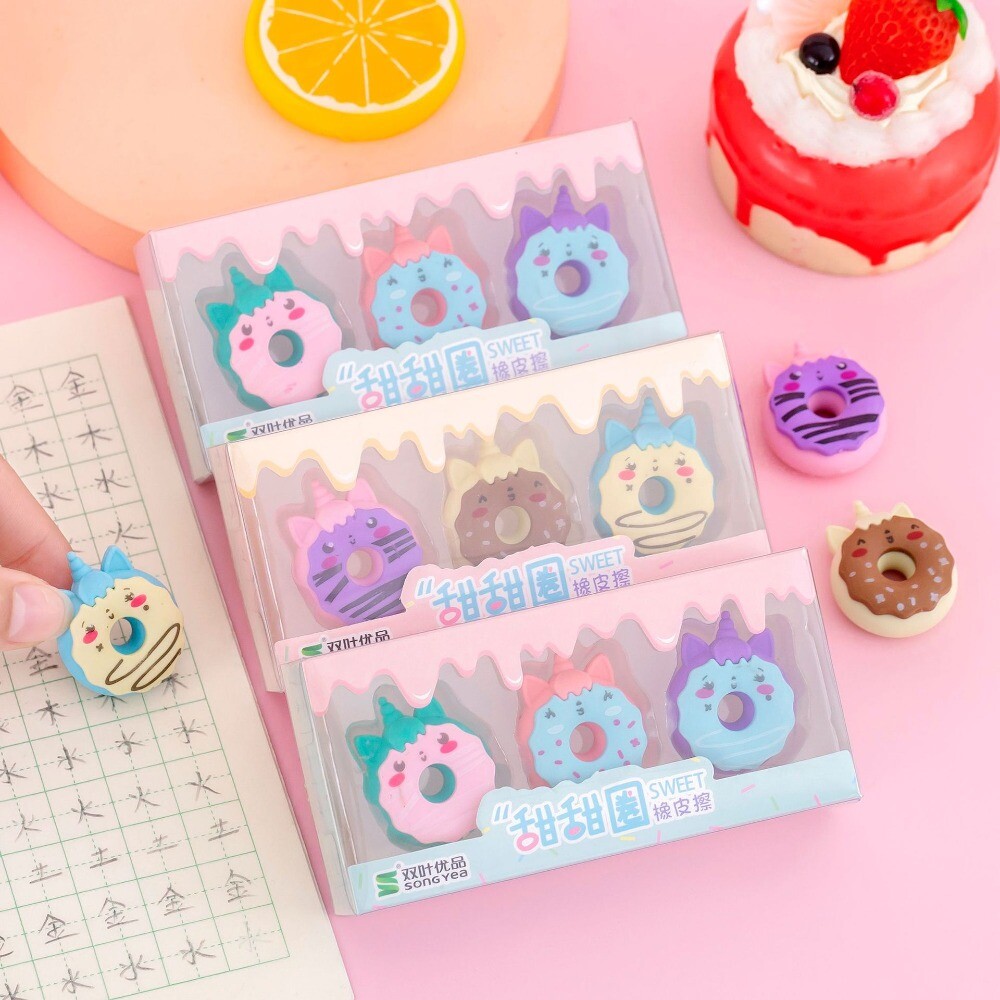 Material Safety Creative Pencil Erasers Rubber School Supplies ...