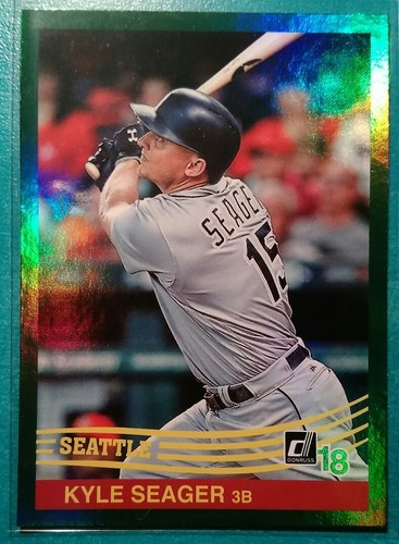2018 DONRUSS RETRO HOLO GREEN KYLE SEAGER #260 SEATTLE MARINERS SEA | eBay
