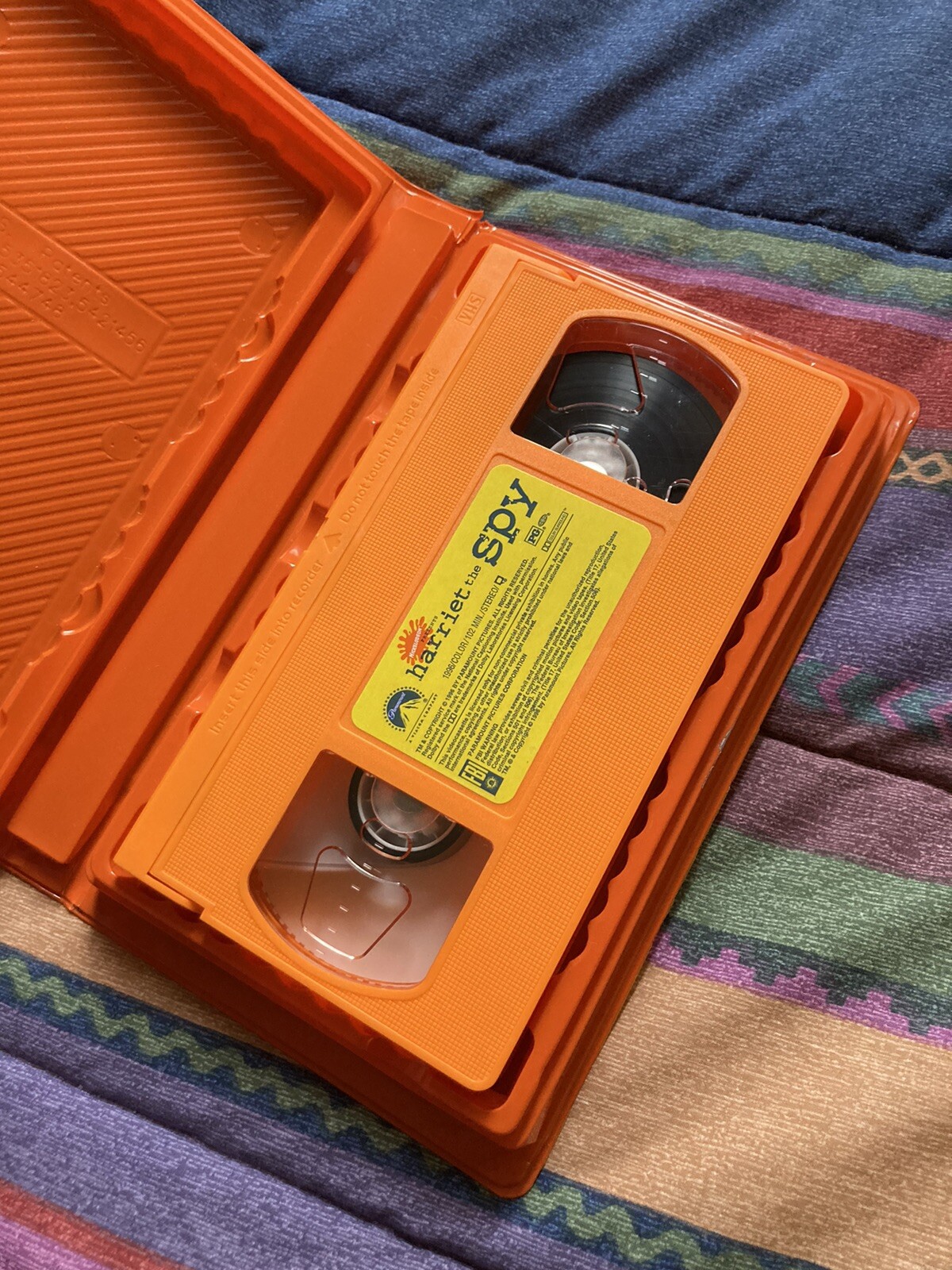 Harriet the Spy 1997 Orange Clamshell VHS Nickelodeon Rosie O’ Donnell ...