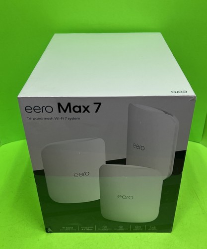 eero - Max 7 BE20800 Tri-Band Mesh Wi-Fi 7 System (3-pack) - White FREE ...
