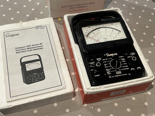 Simpson 260-8P Series 8 Volt-Ohm Milliameter Analogue Multimeter Boxed ...