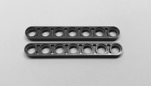 Lego Technik Technic Liftarm 1x7 flach dünn 32065 dunkelgrau 2 Stück ...