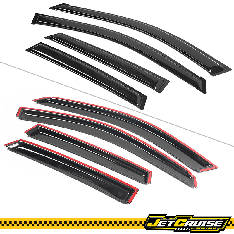 Fits 08-14 Subaru WRX STI 08-11 Impreza Acrylic Window Visors Rain Sun ...