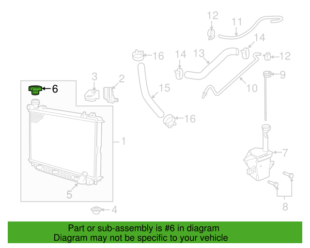 Gm5) Genuine GM General Motors OEM Radiator Cap 13502509 for sale ...