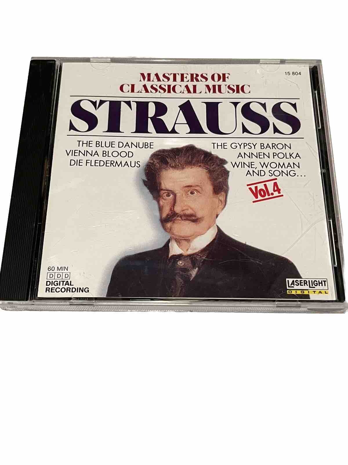 Masters of Classical Music, Vol. 4: Strauss (CD, Oct-1990, Laserlight ...