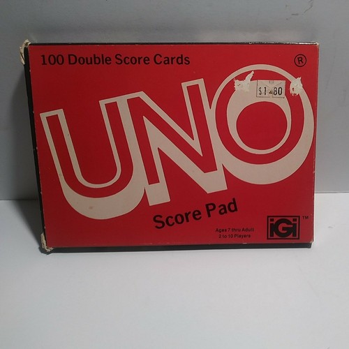 UNO DELUXE EDITION Vintage 1978 Card Game Complete Box Instructions ...