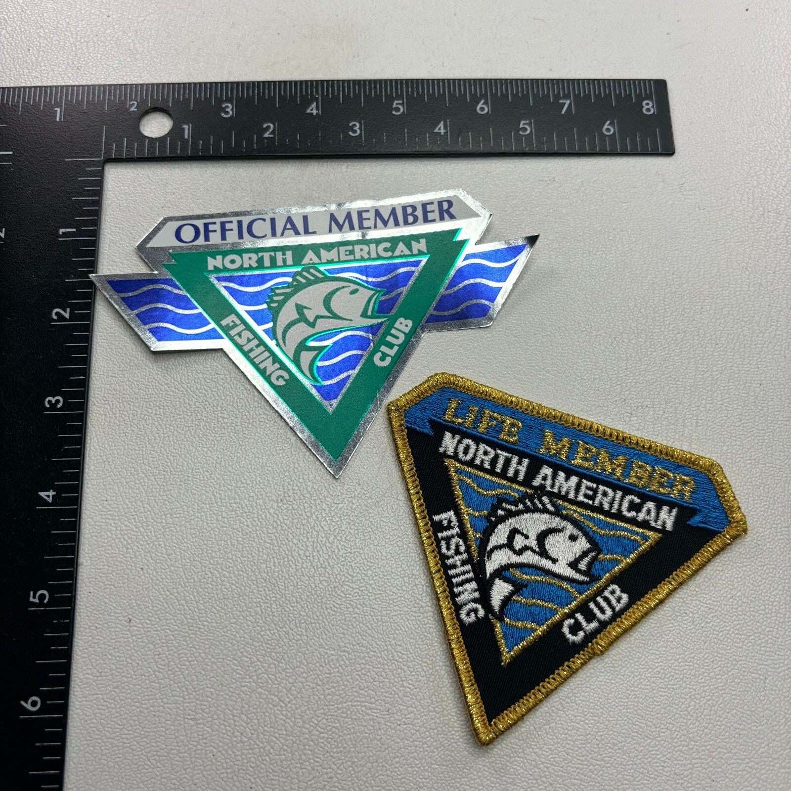 1 North American Fishing Club LIFE MEMBER Patch + OFFICIAL MEMBER ...