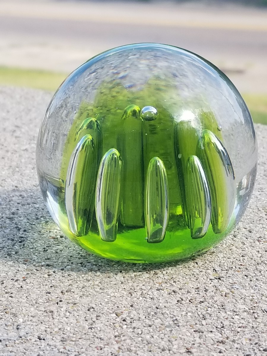 Blenko Green Glass Lamp Blenko Water Bottle Olive Water Bottle