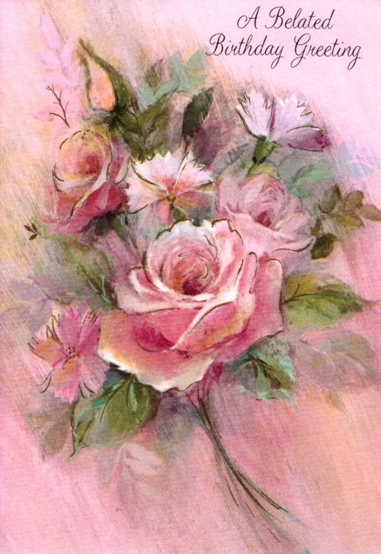 Happy Birthday Rose Flowers Cards