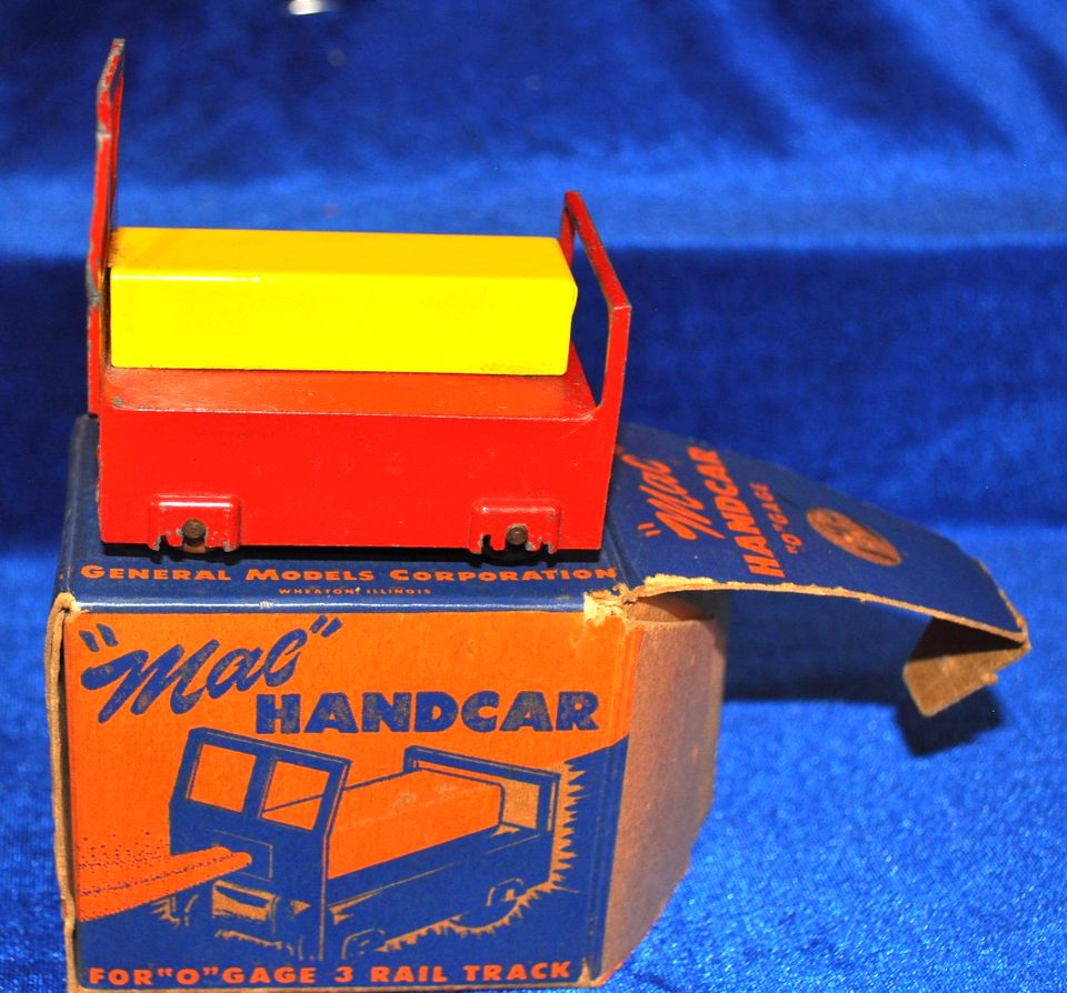 "MAC" HANDCAR - Vintage "O" Guage General Model Corp 3 RAIL Awesome ...