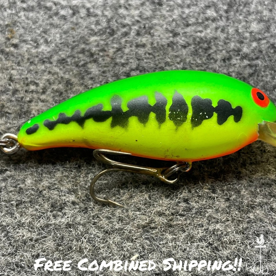 Bomber Model A 3a Vintage Screw Tail Crankbait Lure - FTB Fire Tiger ...