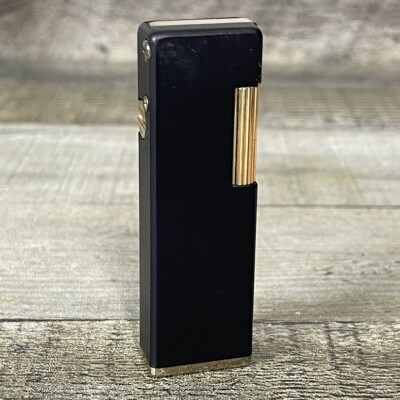 Colibri Lighter Slim Black with Gold Trim Lift Arm and Roller For Parts ...
