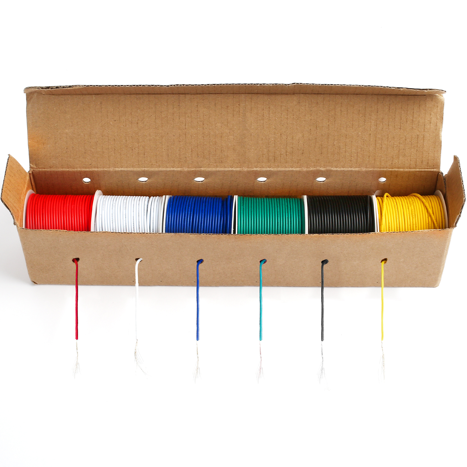 12/6 Rolls Flexible PVC Electrical Wire 22 30 AWG Gauge Copper Stranded ...