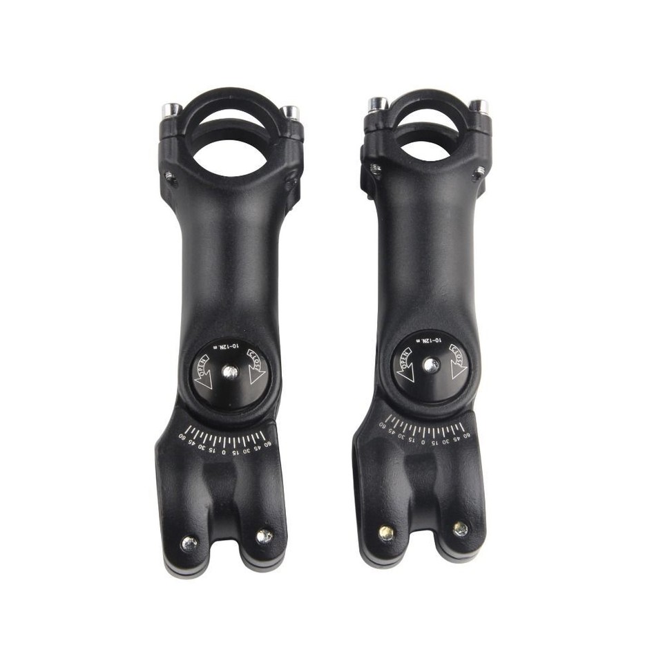 Bicycle Handlebar Stem Variable Adjustable 60 Degree Angle Bike ...