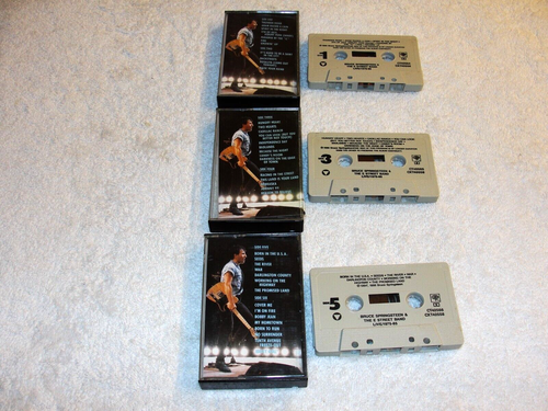 Lot of (3) Cassettes: Bruce Springsteen "Live 1975-85" Box Set, No Box ...