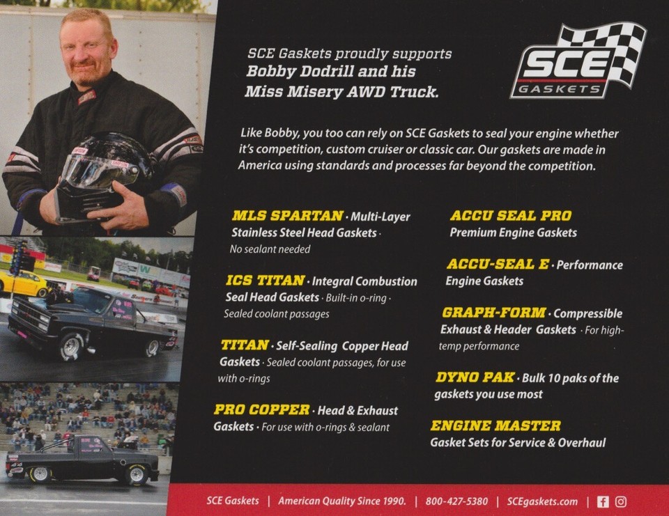 2016 Bobby Dodrill "Miss Misery" SCE Chevy AWD Truck PRI Drag Racing ...