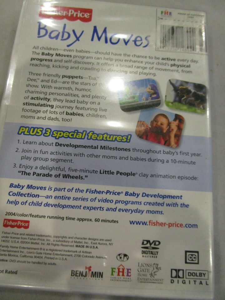 Fisher Price Baby Moves DVD Brand New Factory Sealed 12236148944| eBay