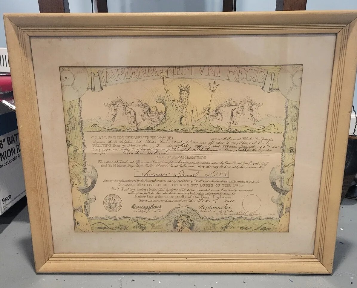 "Imperivm Neptvni Regis" The Empire of King Neptune Certificate Signed ...