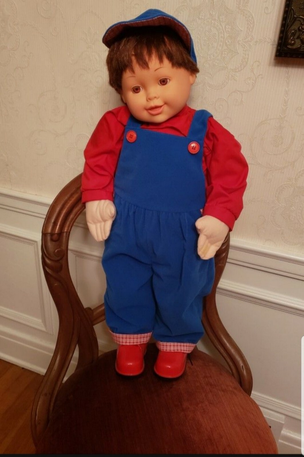 Rare 1997 Citytoy Bashful Kids Brunette Boy 30" inch Doll | eBay