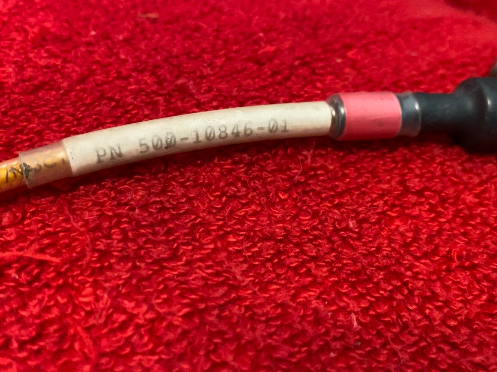 TEFLON COAX CABLE P/N 500-10846-01 73" LONG AND P/N PF1011-PT1031 106 ...