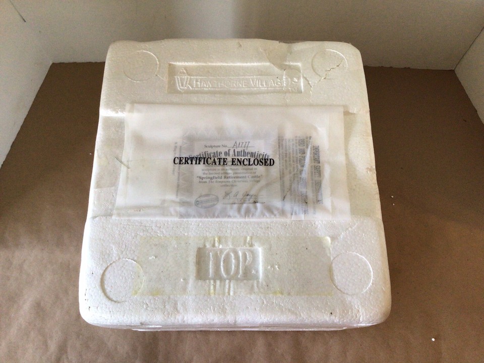 HAWTHORNE VILLAGE 2004 THE SIMPSONS XMAS SPRINGFIELD RETIREMENT CASTLE ...