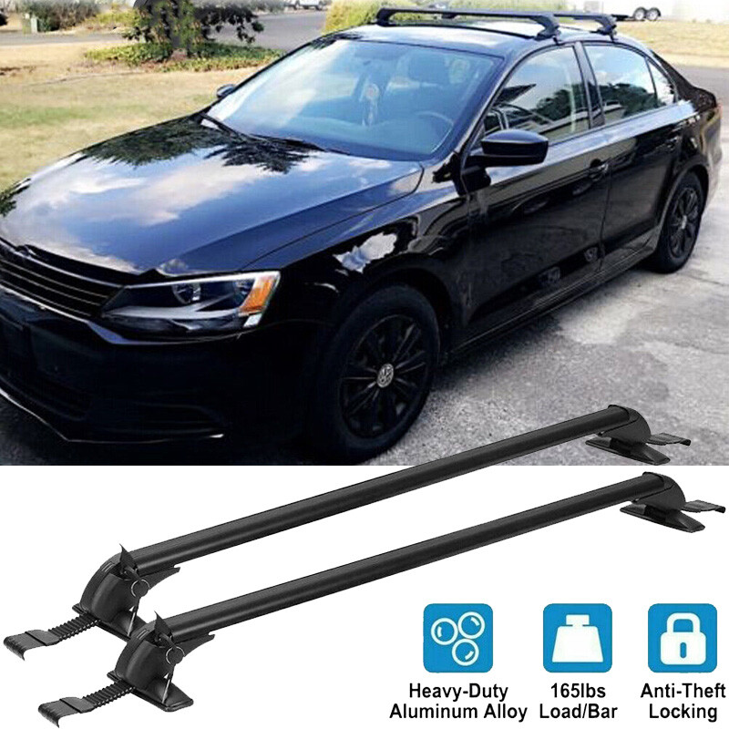 For VW for Jetta Car Top Roof Rack Cross Bar Cargo Luggage Carrier Lock ...