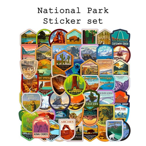 USA National state park sticker set-waterproof-bestseller item | eBay