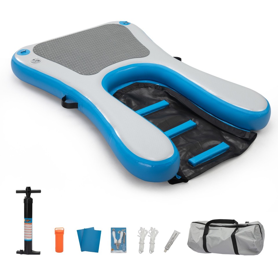 Inflatable Water Ramp for Dogs Up to 220 lbs Floating Dog Boat Ramp for ...