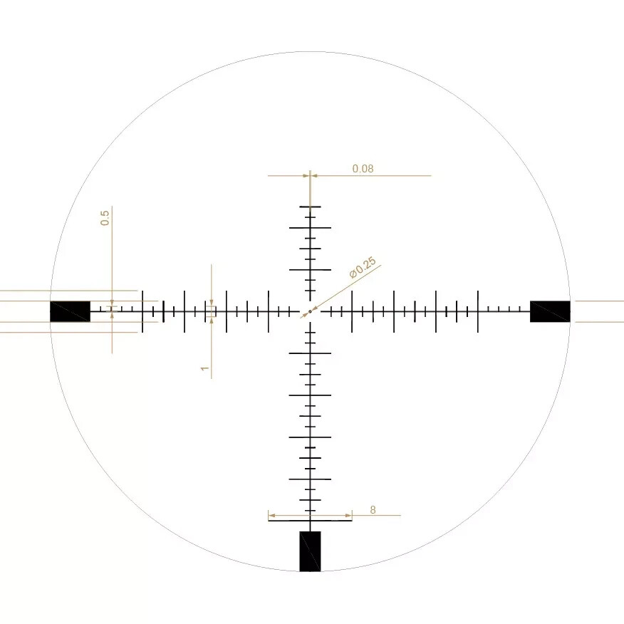 Riton 1 Series CONQUER Rifle Scope 6-24X50 1" Tube R3 Reticle SFP ...