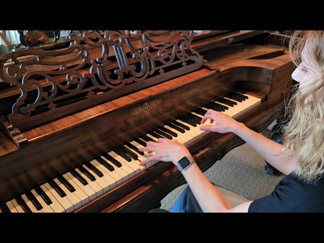 Chickering & Sons Square Grand Piano Rosewood Boston 1872 | eBay