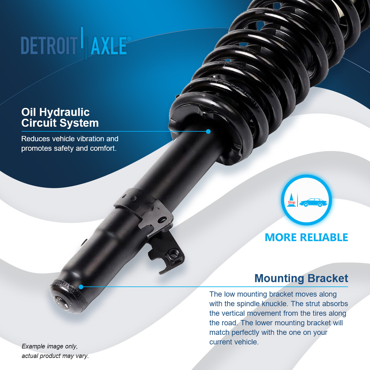 Front Struts with Coil Springs Assembly Struts Shocks for 2003 - 2008 ...