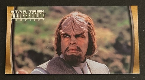 1998 Skybox Star Trek Insurrection Profiles 58 P7 Lt Commander Worf ...