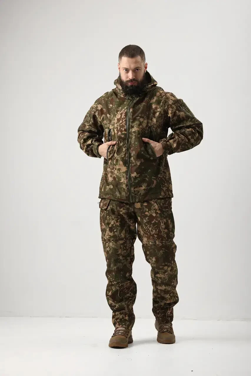 Tactical Soft Shell Jacket “Predator” Camo Ukrainian National Guard ...