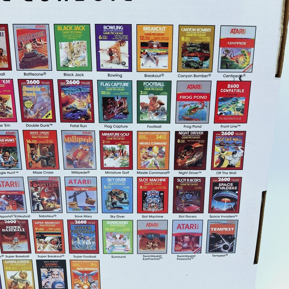 Atari Flashback 4 Console 76 Games 2 Wireless Controllers Centipede ...