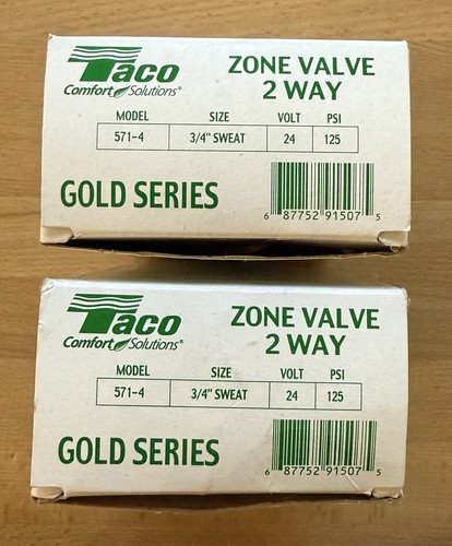 1 Taco 571-4 3/4-Inch Gold Series 2-Way Zone Valve A1047 ( Same as 571 ...