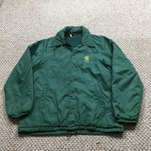 Vintage Colorado State Rams Jacket Mens Large Green NCAA Football ...