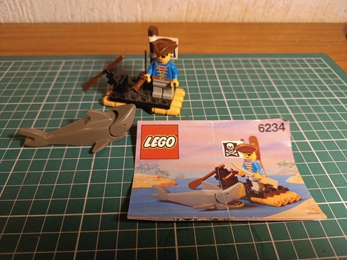 LEGO SYSTEM VINTAGE PIRATES- SET 6234 RENEGADE'S RAFT COMPL. WITH ...
