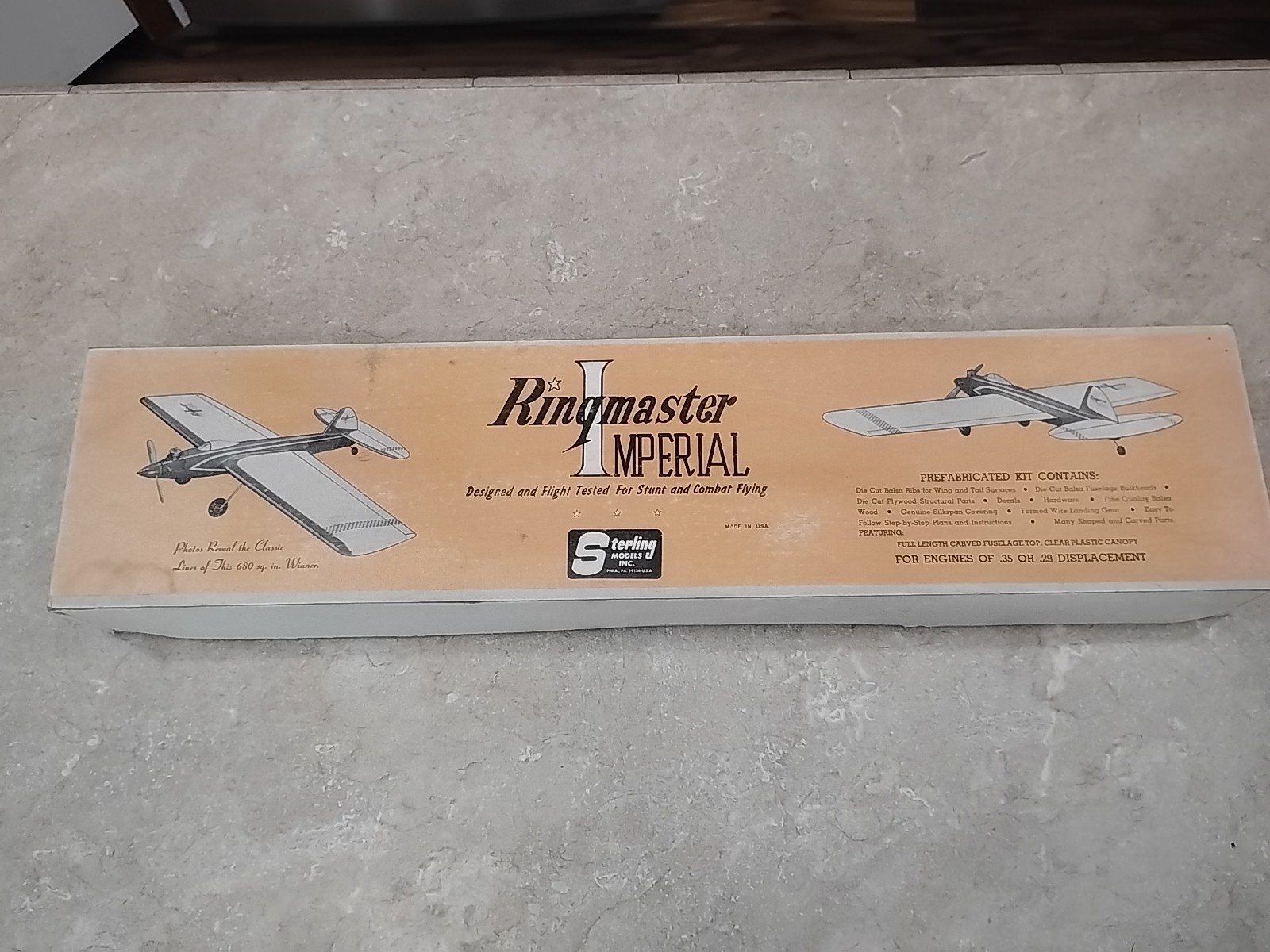 Sterling Ringmaster 1 Imperial 52.5 “wingspan Model airplane Super Rare ...