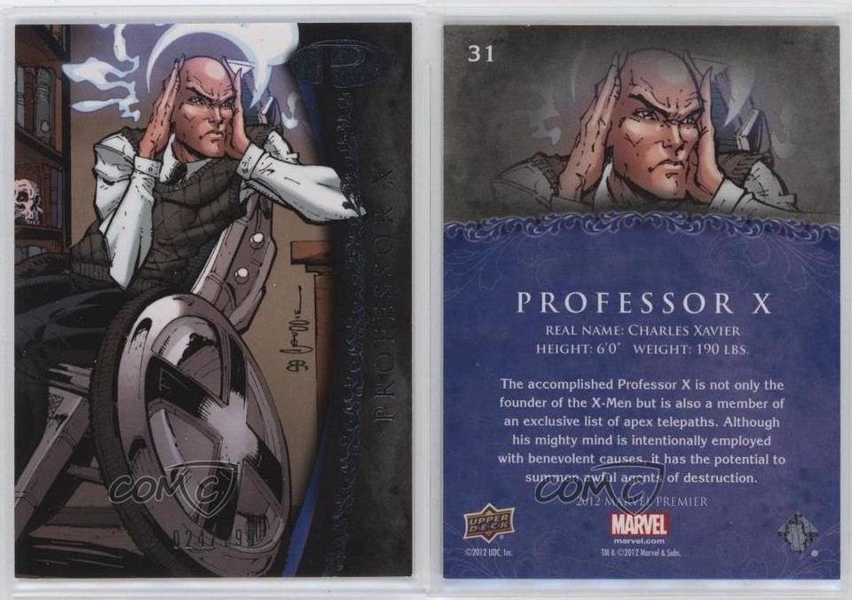 2012 Upper Deck Marvel Premier /199 Professor X #31 s5q | eBay