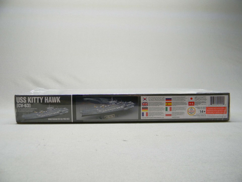 ACADEMY USS KITTY HAWK CV-63 AIRCRAFT CARRIER MODEL KIT 1:800 SCALE ...
