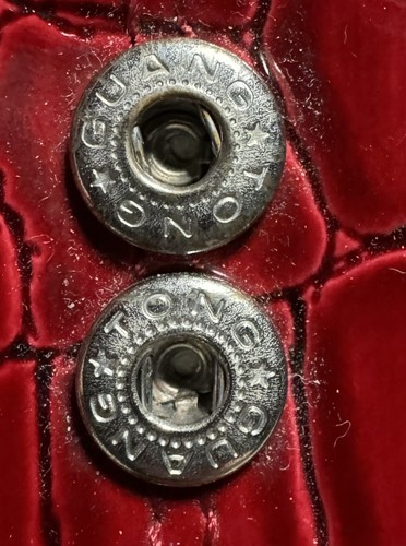 Womens Guang Tong Faux Crocodile / Alligator Tri-Fold Red Wallet | eBay