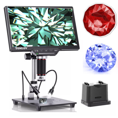 50X-1500X Gem Digital microscope gemstone diamond magnifier Jewelry ...