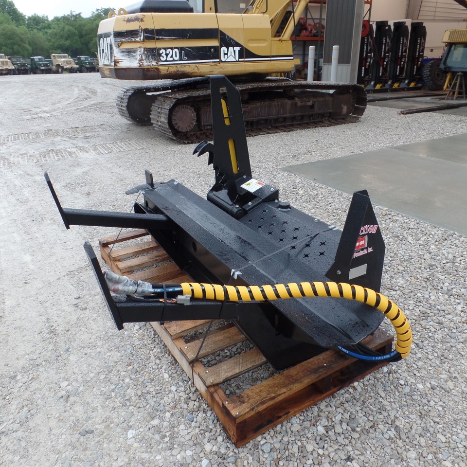 Firewood wood log Processor Attachment Bobcat CAT Deere Gehl Skid Steer ...