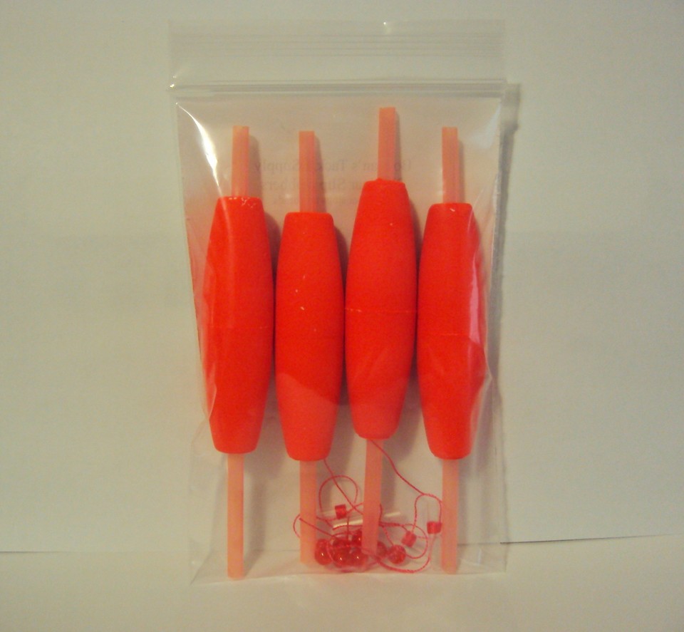 (2) 4pks 3" Slip Bobbers Cigar Float beads & bobber stops Panfish, Bass ...