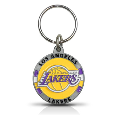 NBA Los Angeles Lakers Metal Key Chain Key-ring Keychain by The Hillman ...