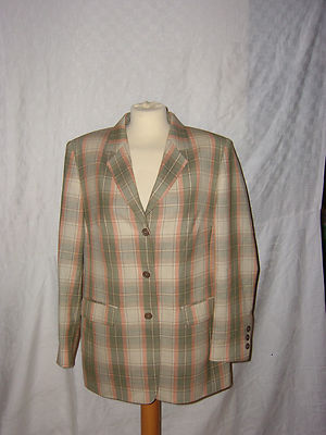 delmod Damen Blazer Gr.42 grün-kariert neuwertig | eBay.de