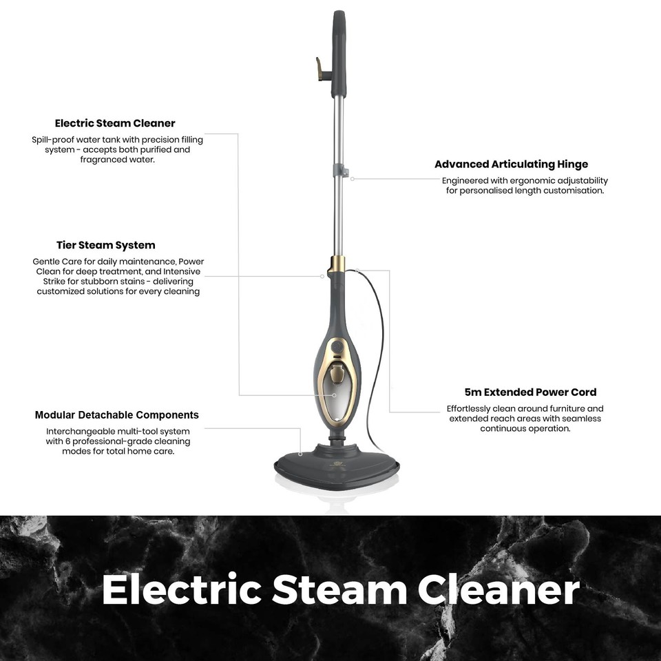 SUPERLEX Upright & Handheld Steam Mop Cleaner 15in1 Floor Carpet Window ...