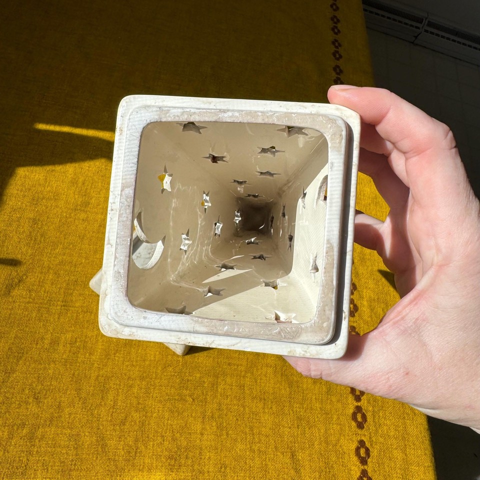 Partylite Celestial Moon Stars Pyramid Tealight Candle Holder | eBay