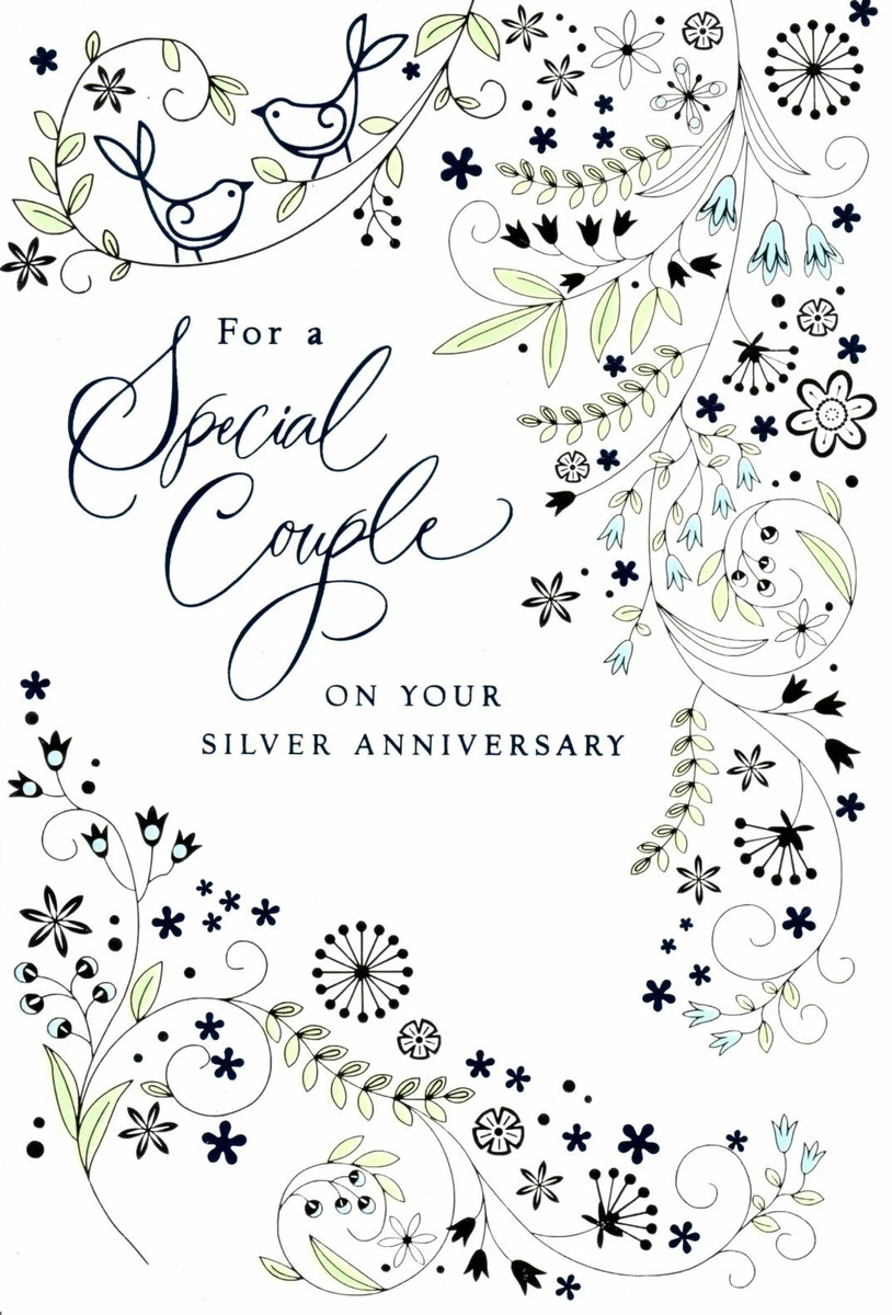 Happy 25th Anniversary Card