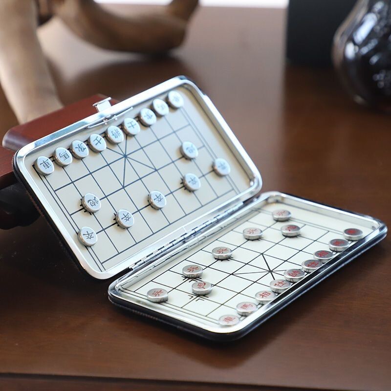 Chinese chess mini chess board portable magnetic folding like chess ...
